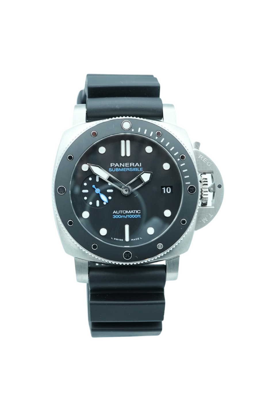 Panerai Submersible 42mm Pam02683 Black Dial Ceramic Bezel Black Rubbe ...